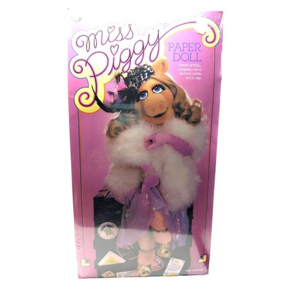 Miss Piggy | Other | Vintage Miss Piggy Paper Doll Muppets Colorforms ...